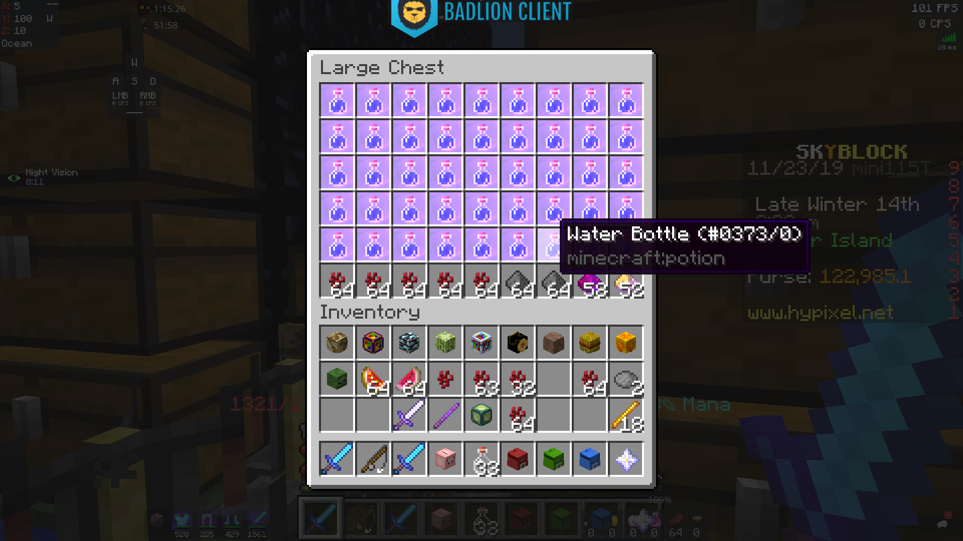 My water bottles are glitching, help | Hypixel Forums