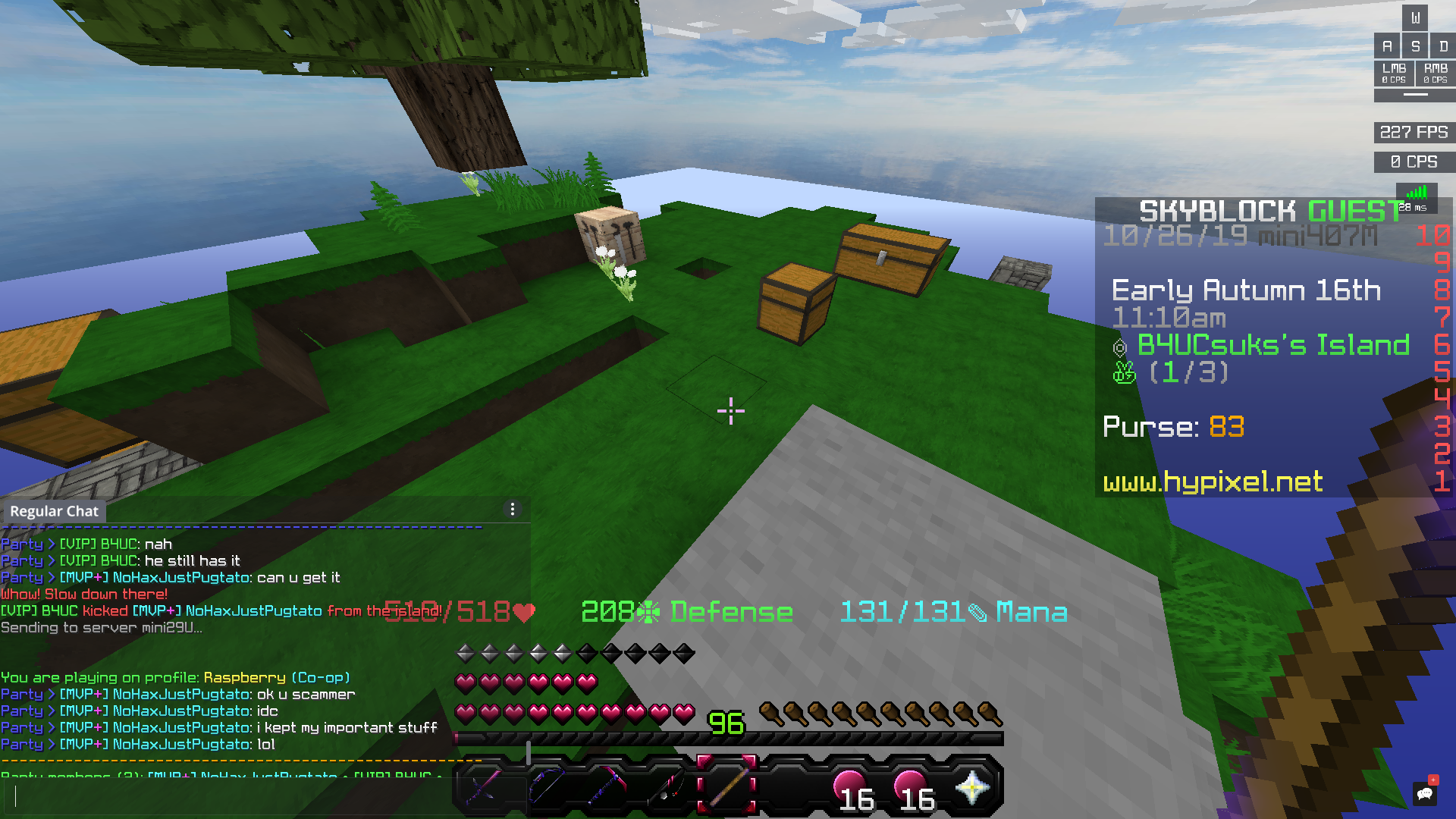 got scammed of 260k | Hypixel Forums