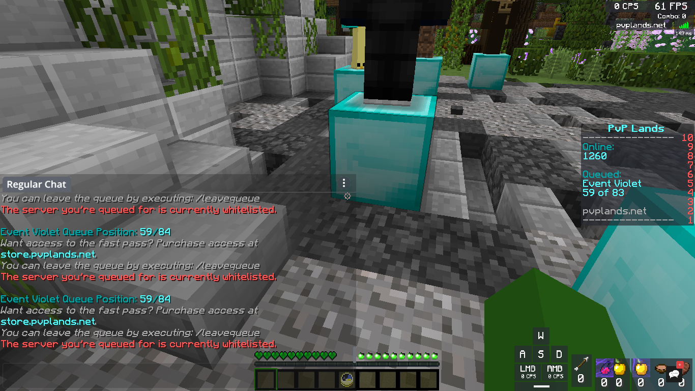 Can you leave pvplands in a queue and come back and still be in? : r/skeppy