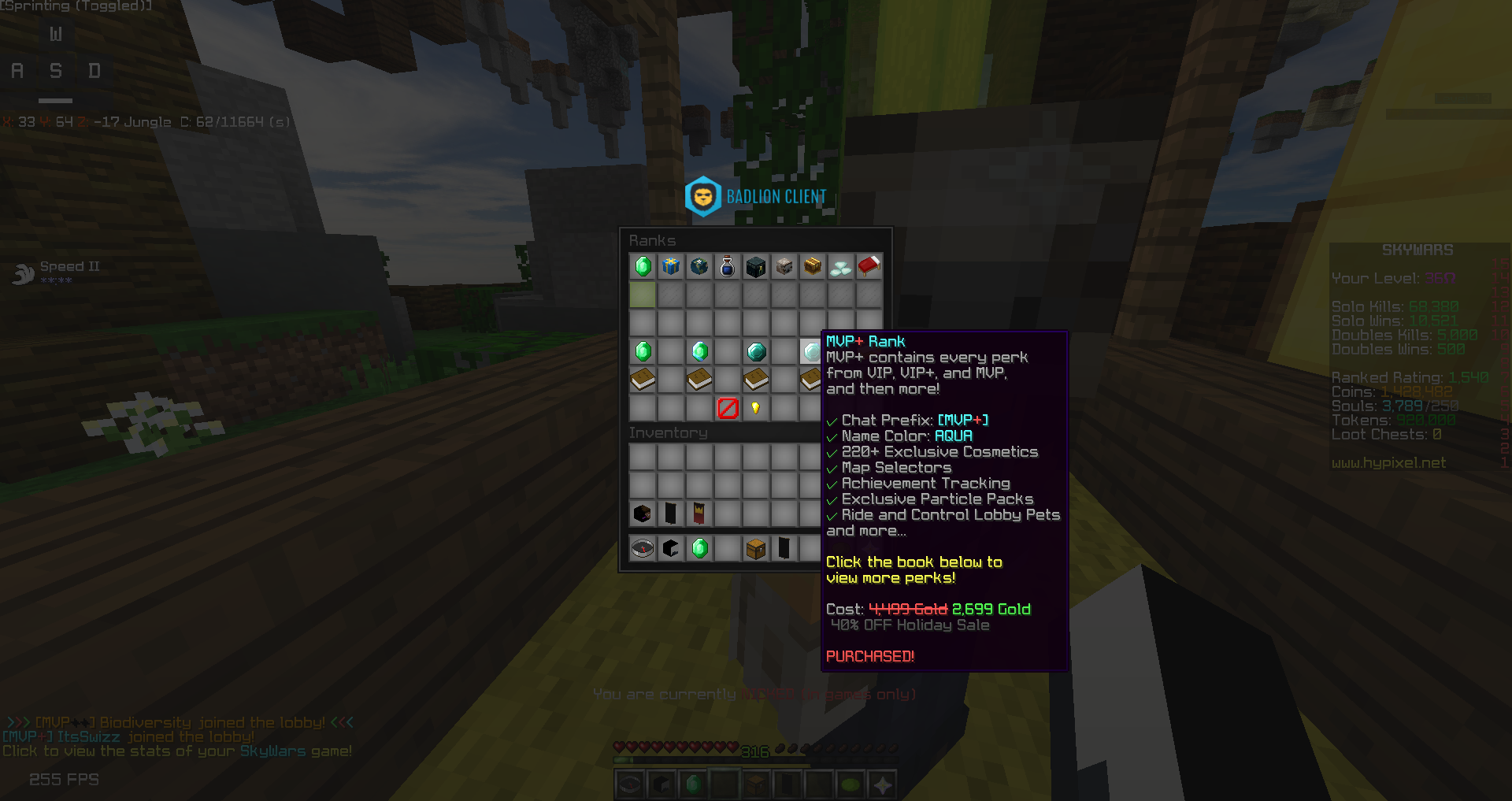 How much gold is it to gift mvp+ | Hypixel Forums