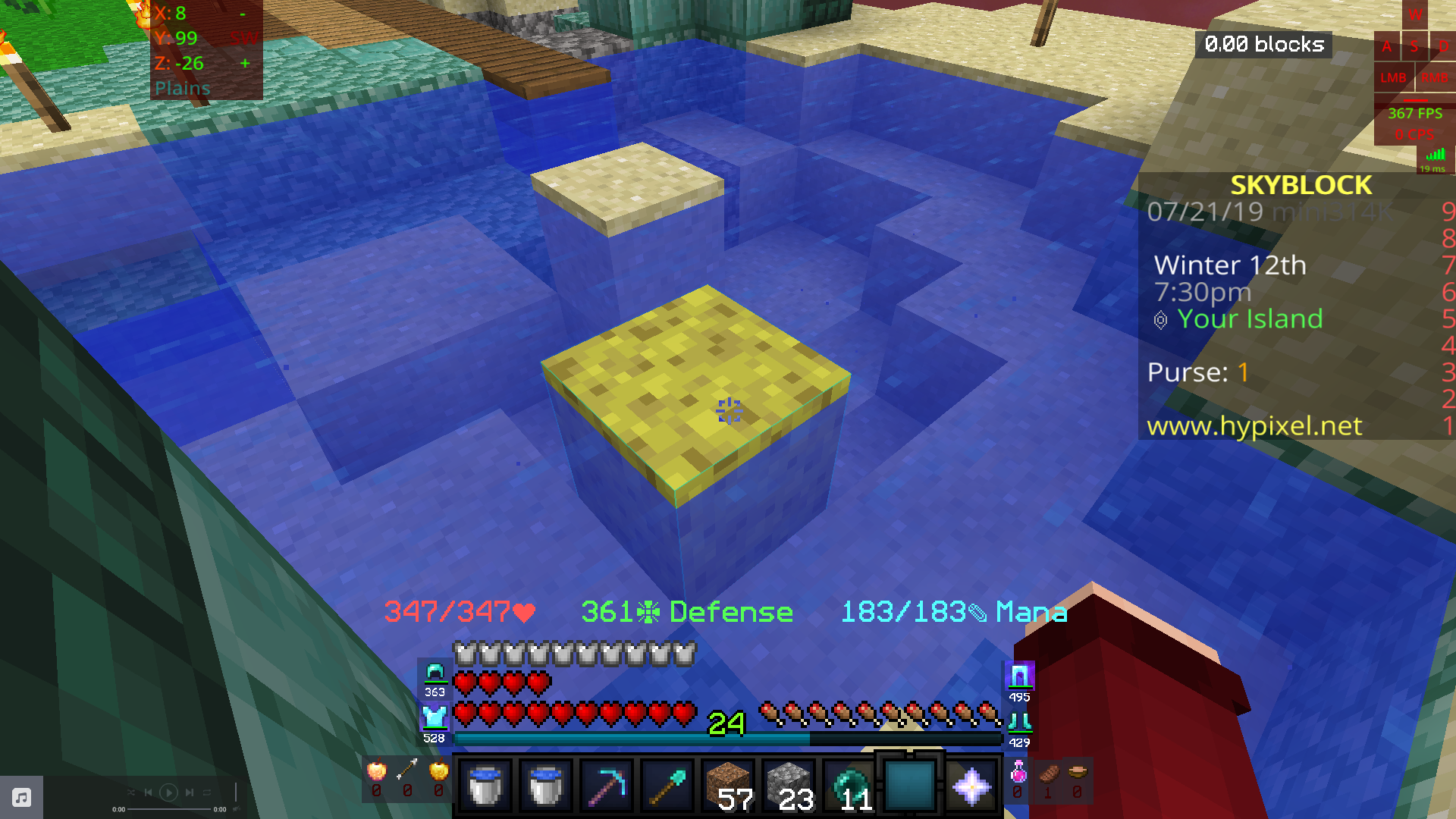 Skyblock Water Glitches | Hypixel Forums