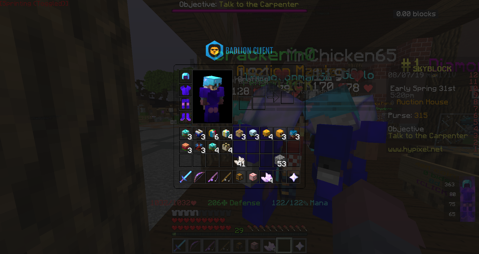 Missing item due to a connection problem | Hypixel Forums