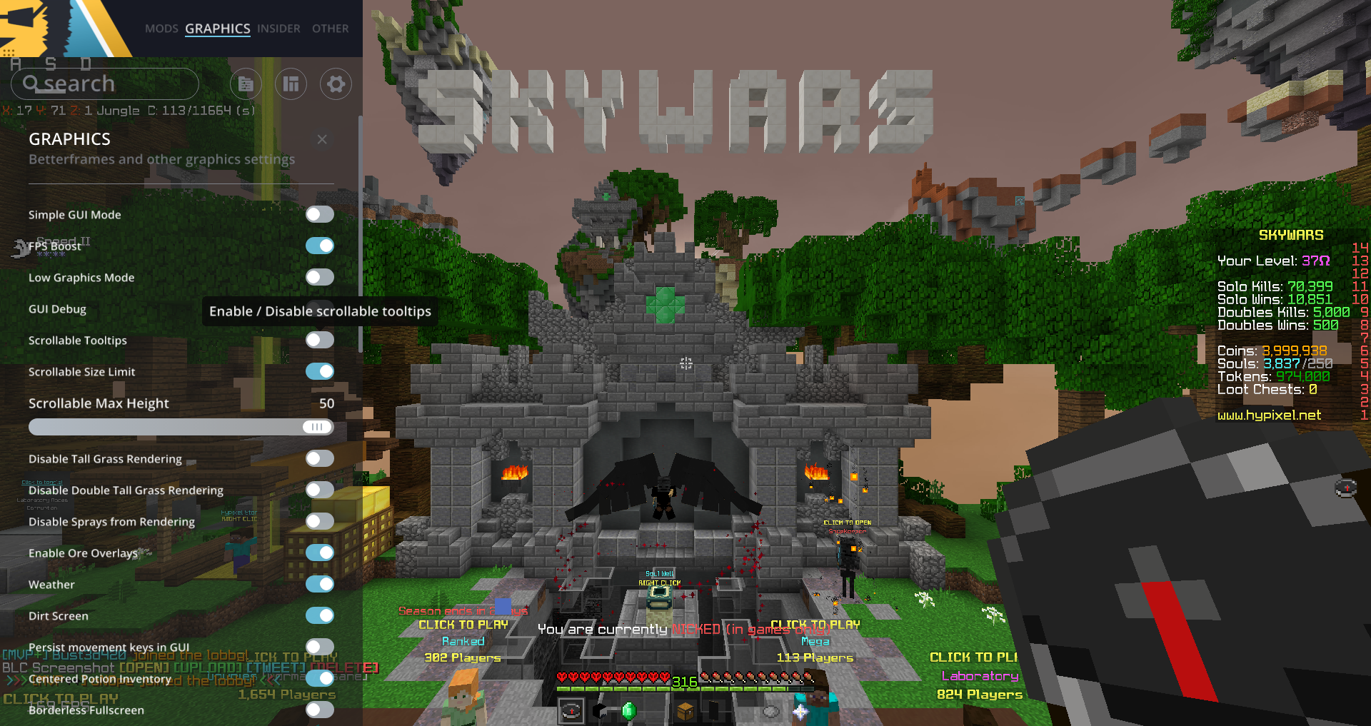 How Do I Get Scrollable Tooltips On BLC | Hypixel Forums