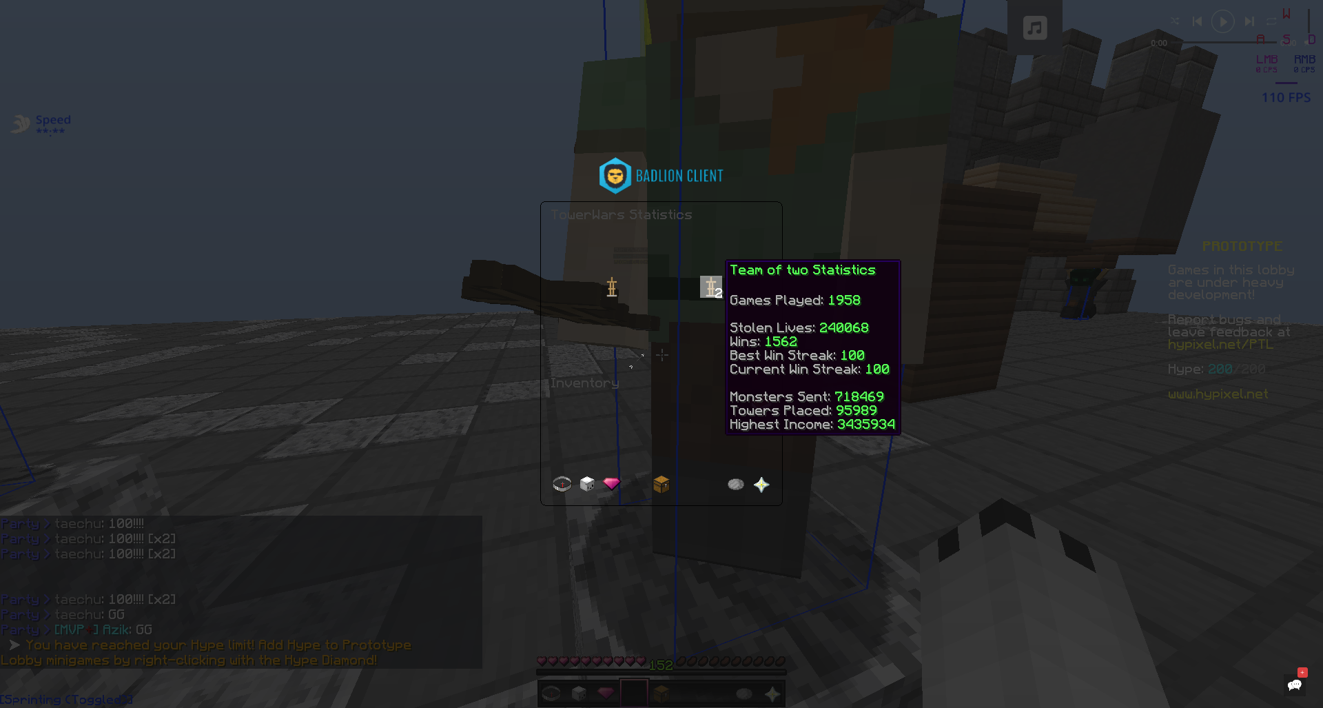 100 winstreak | Hypixel Forums